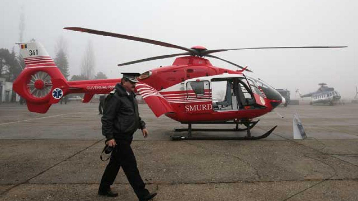 Primul elicopter cu cabină de terapie intensivă