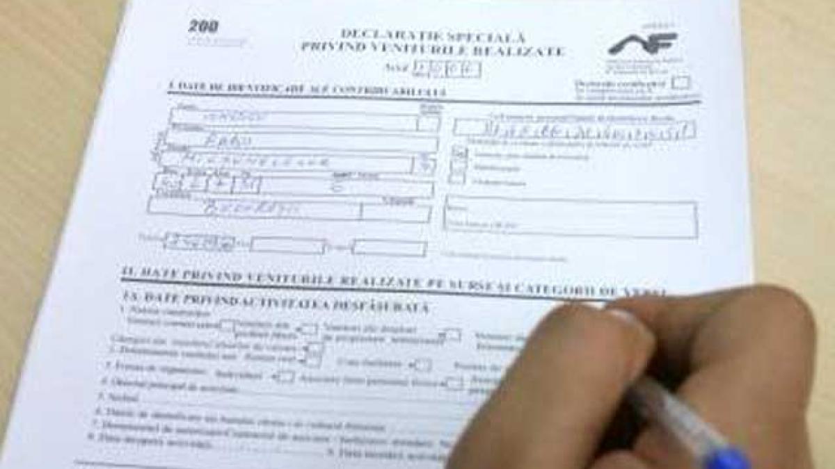 Fiscul simplifică Formularul 200