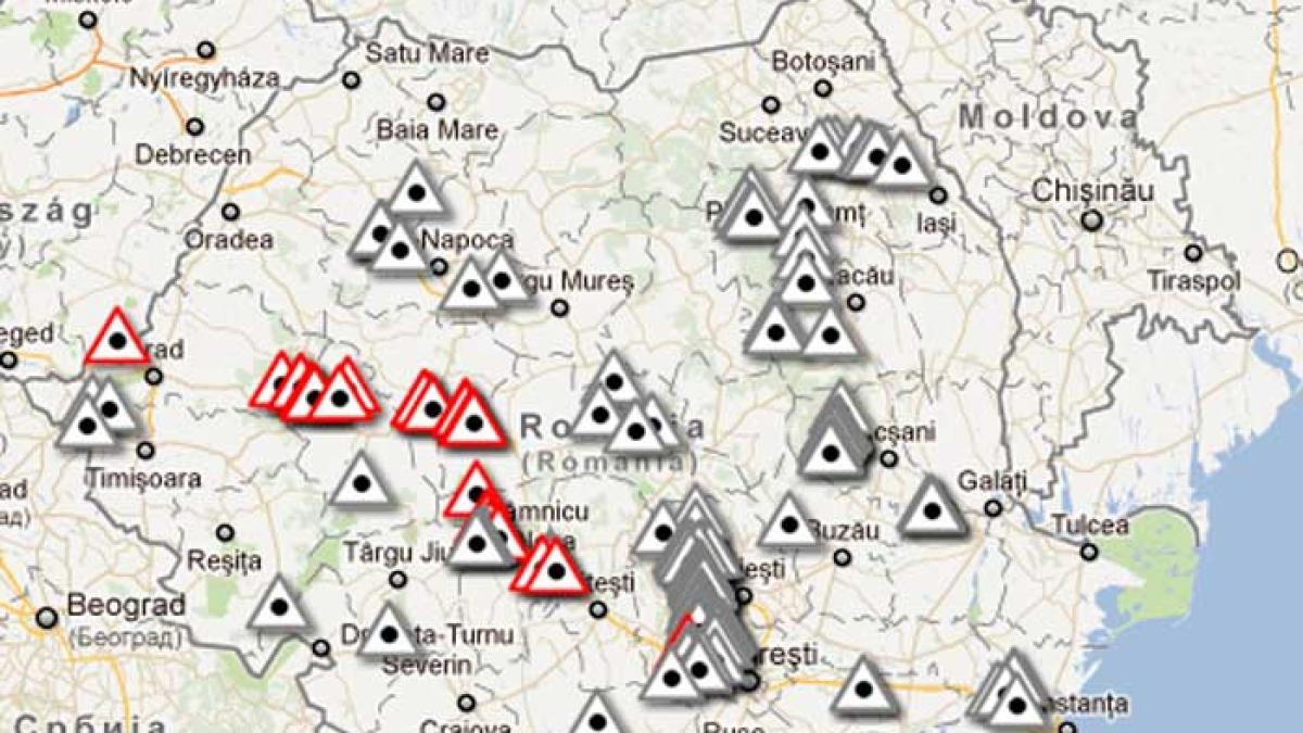 "Punct negru”- un NOU INDICATOR RUTIER. Vezi harta punctelor negre din ...