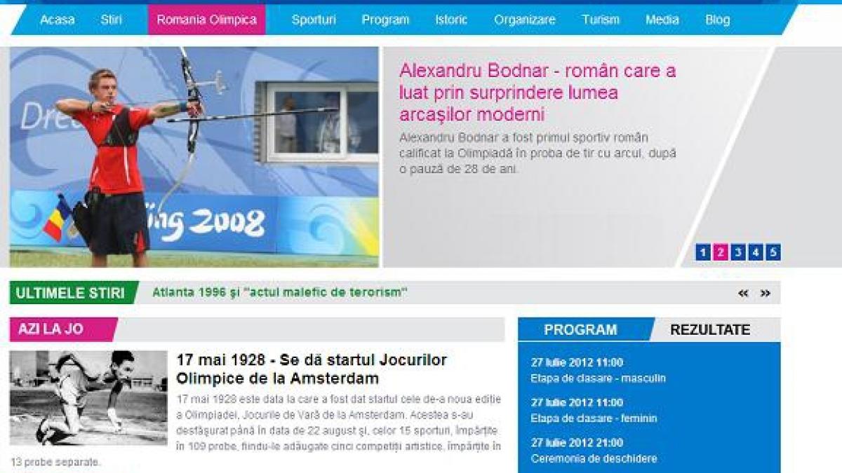 Antena3.ro lansează JO2012.antena3.ro