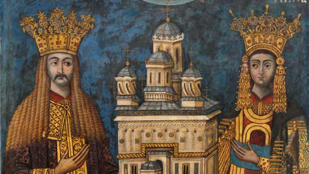 Tabloul votiv al lui Neagoe Basarab şi al familiei sale, exponatul ...