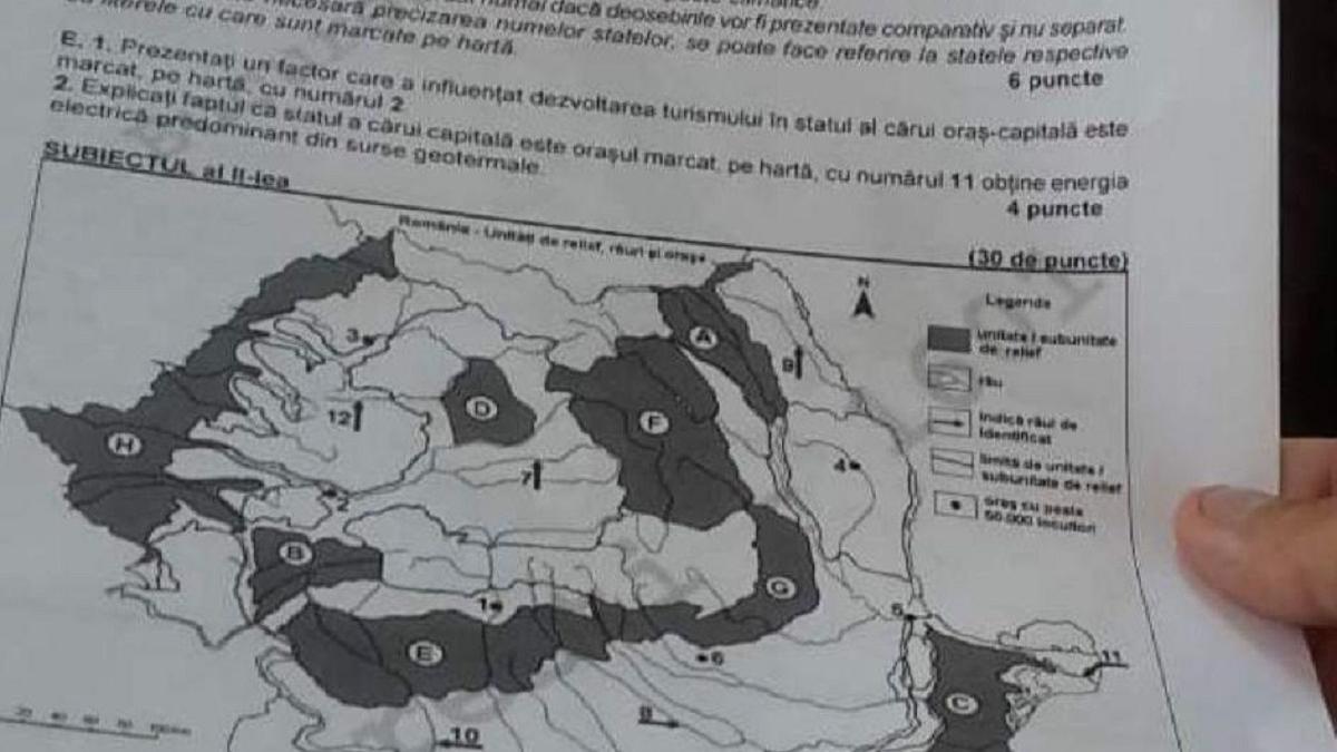 Subiectele la Geografie pentru Bacalaureat 2023 au fost publicate