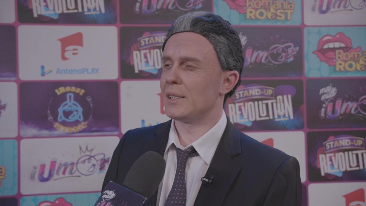 Anghel Iordănescu, impersonat de Ionuț Rusu, într-un moment spumos pe ...