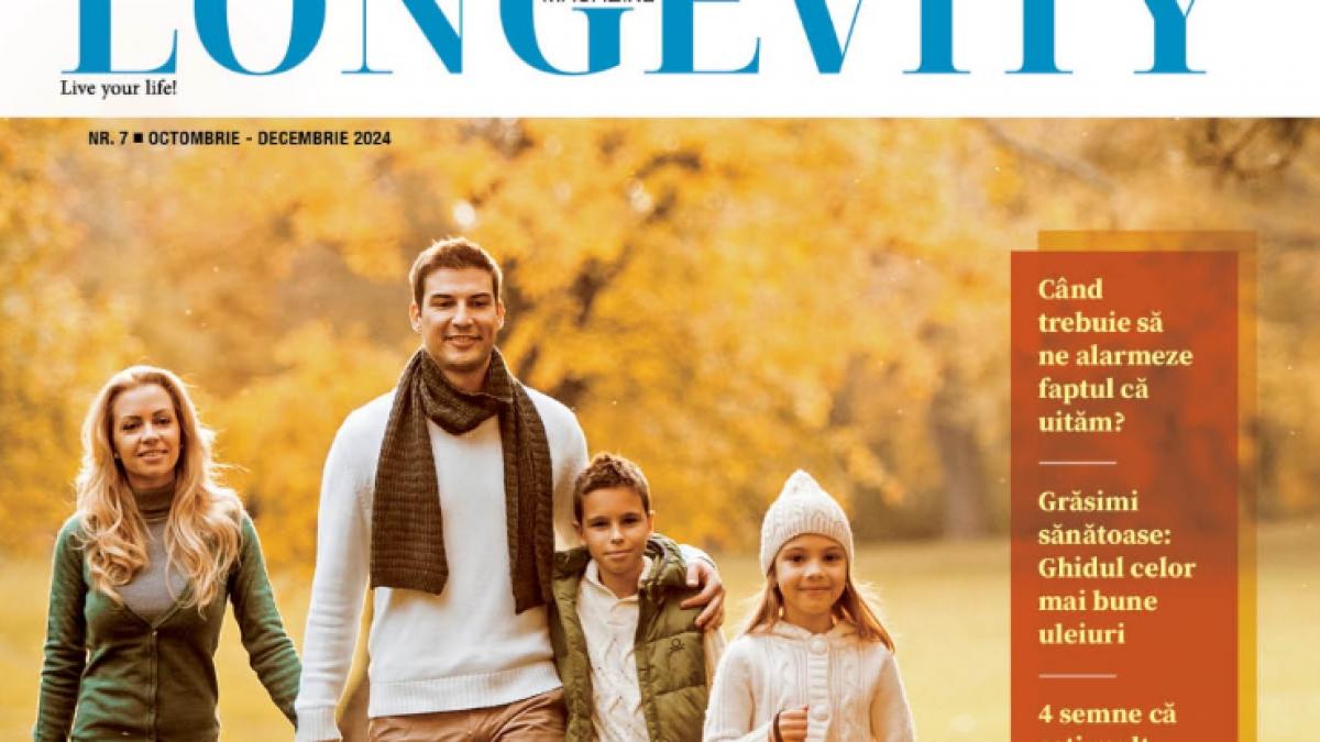 Noul număr al revistei Longevity Magazine, în cea mai bogată variantă a ...