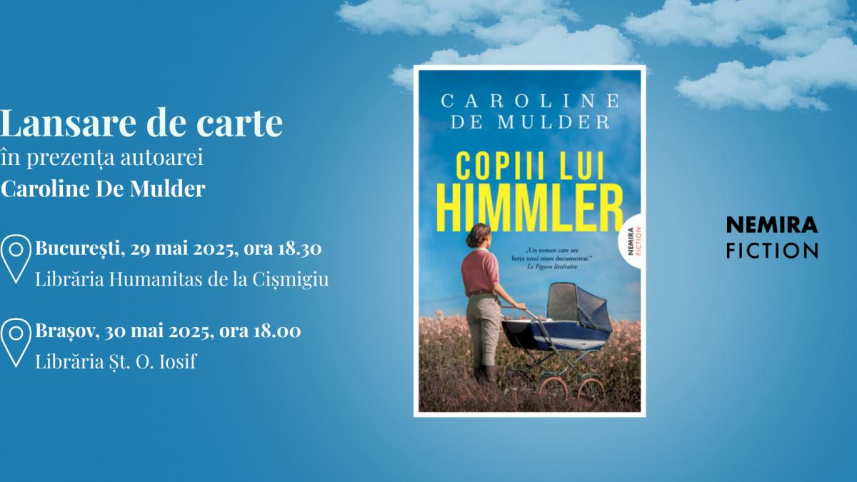 Scriitoarea Caroline De Mulder vine în România la finalul lunii mai ...