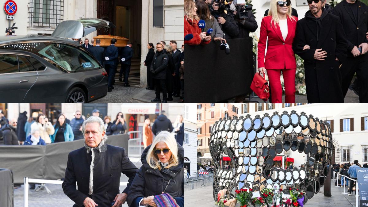Valentino Garavani, condus pe ultimul drum la Roma. Lumea modei își ia ...