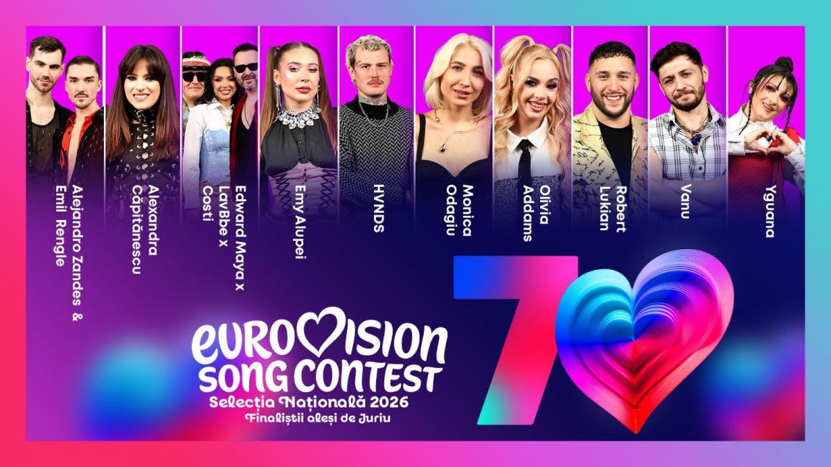 Cine va reprezenta România la Eurovision 2026? Lista finaliștilor
