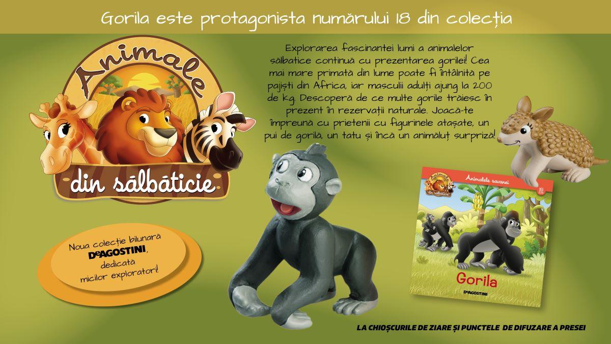Descoperiți impresionanta gorilă! Numărul 18 din „Animale din ...
